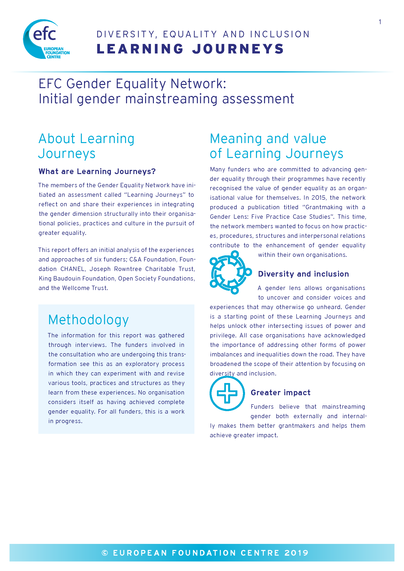 Gender Equality Network launches report on mainstreaming gender ...